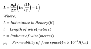 Inductance of Wire: Definition, Formula, and Calculation